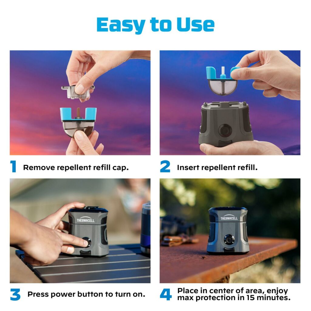 EX90 Rechargeable Mosquito Repeller Charcoal - Thermacell Australia